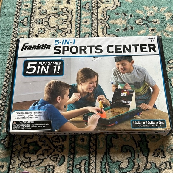 Franklin | Toys | Franklin 5in Sports Center Game Set Black And Blue ...